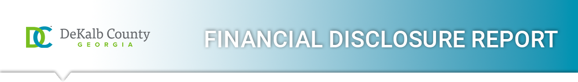 DeKalb County Financial Disclosure Report
